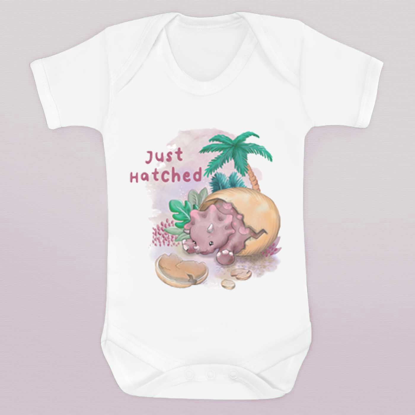 Dinosaur 'Just Hatched' 0-3 Months Baby Grow